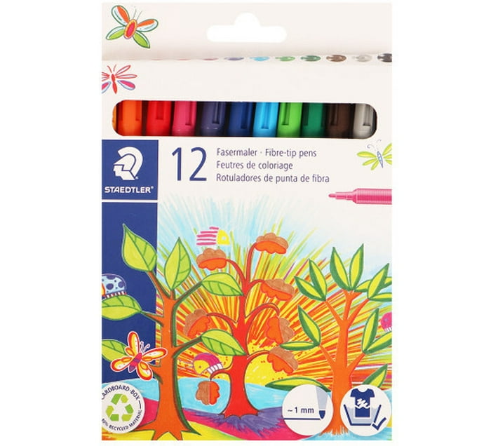 Buy Staedtler Fibre Tip Round Shaped Colour Pencil (Set of 12 ...
