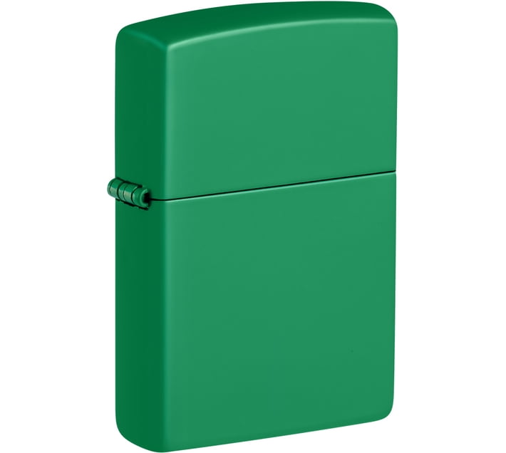 Zippo Classic Grass Green Matte Pocket Lighter (Green Matte) | Makro