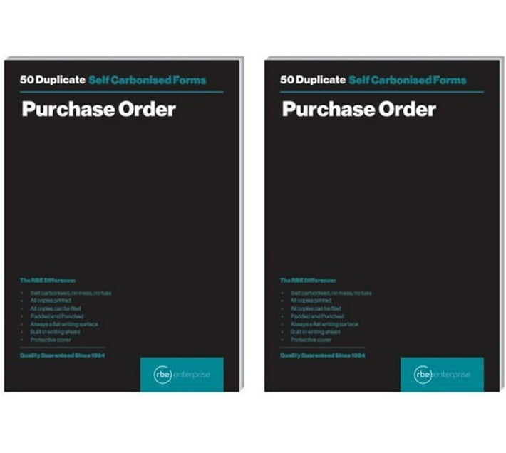 RBE F0096-2 Purchase Order Pad Duplicate A5 2's (1 Sets) | Makro