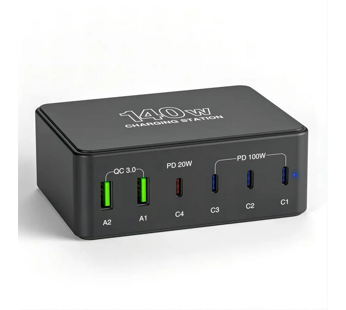 Just Simplified 6 Ports Intelligent Power Distribution Docking Station ...