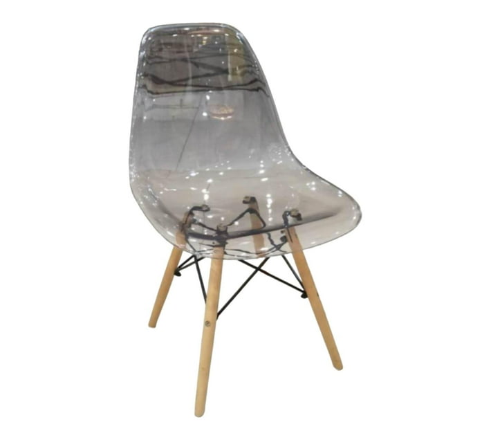 Someones In A Makro Smte Clear Eames Chair With Wood Legs