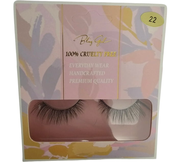 bling girl Light pair of new lashes 1 g (black) | Makro