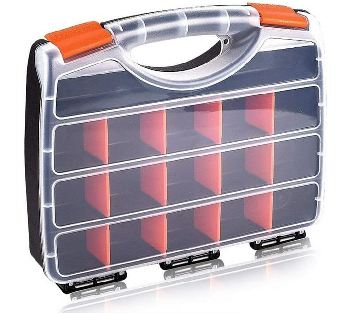 plastic tools box 01 Shelf Organizers (Black, Orange, Plastic) | Makro