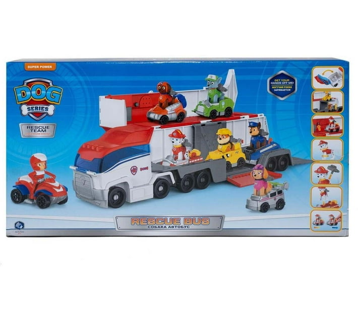 Bonz Unltd Paw Patrol Truck Jumbo Rescue Vehicle Set (Black) | Makro