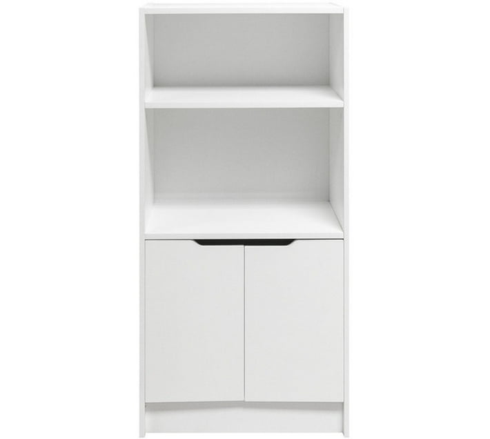 2 Doors White 1200 mm F2520 Solid Wood Free Standing Cabinet (Finish ...