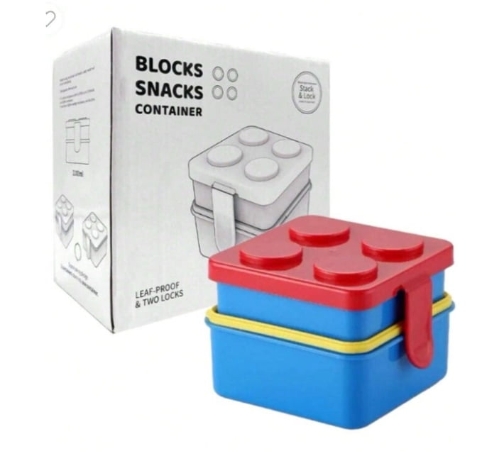 Ditabol Block Snack Container 2 Containers Lunch Box | Makro