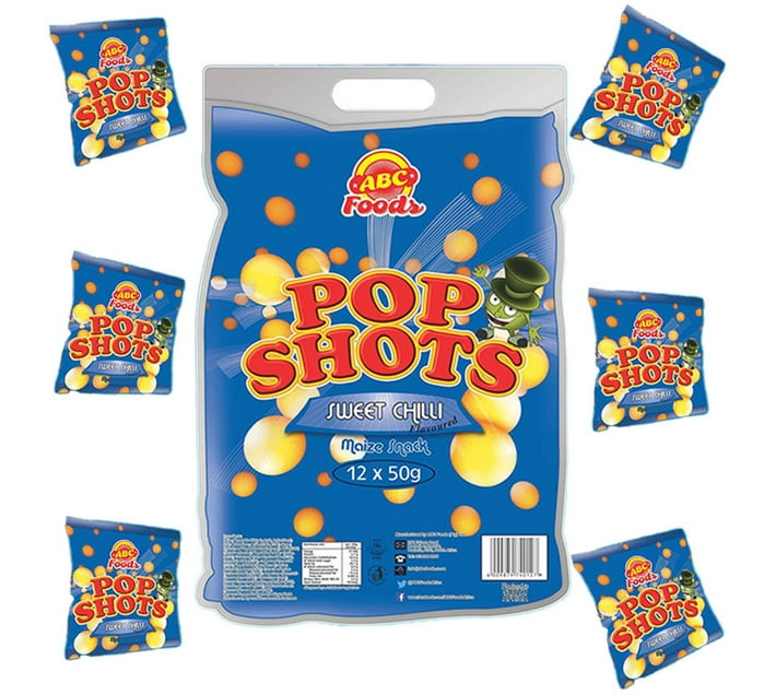 Buy Pop Shots Sweet Chilli (12x50g) Maize Snack (1 x 50 g) in Bulk ...