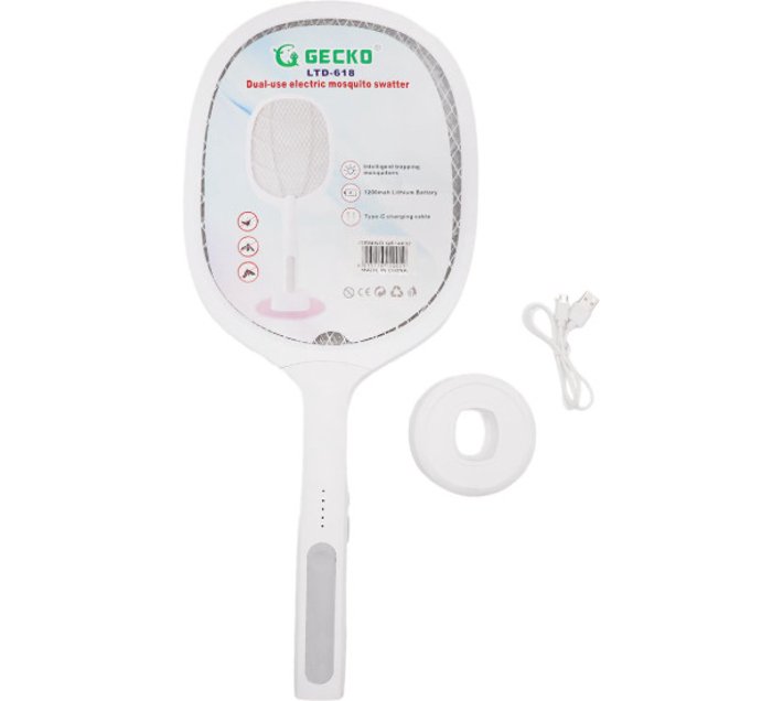 Gecko Gecko_Dual-Use Mosquito And Bug Swatter Electric Insect Killer ...