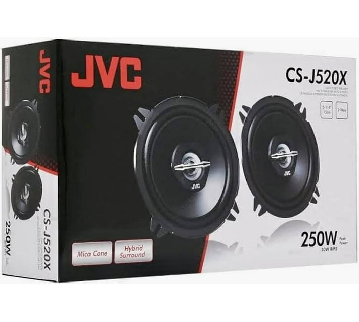 JVC CS-J520X Coaxial Door Mounted Round Car Speaker (250 W) | Makro