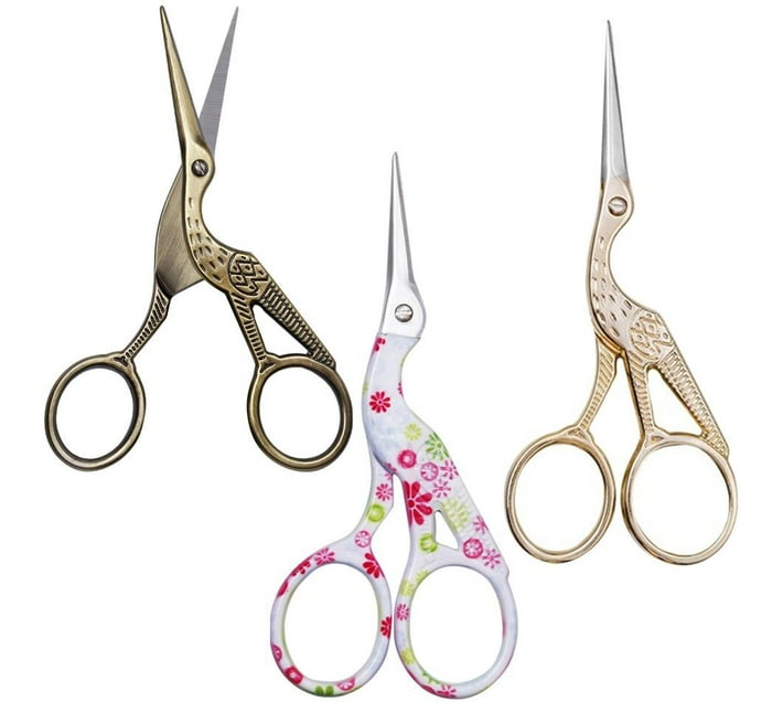The Good Sport Sewing Craft Scissors Set of 3 Pink 12cm Craft Kits Art ...