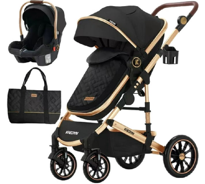 Kaedyn CMR13 Stroller Pram (3, Black) | Makro