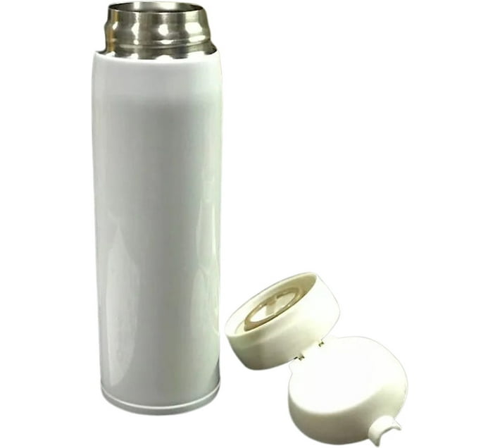 Generic Stainless Steel Vacuum Flask 350 ml Flask (Pack of 1, White ...
