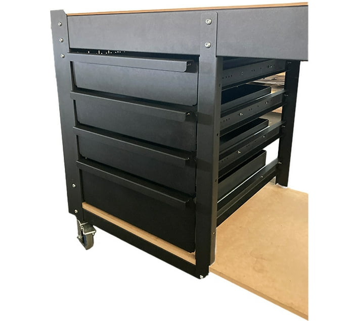 CLIP-FIT Work Bench Half Drawer Kit 500 Deep 1200mm x 600mm Carbon ...