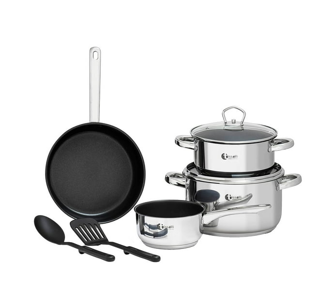 Someone’s in a Makro Tissolli 8-Piece Non-Stick Stainless Steel ...