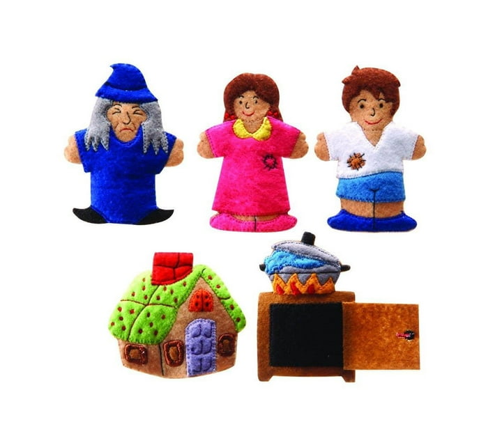 Hansel And Gretel - Fairytale Story - Finger Puppet Set - 5 Piece | Makro