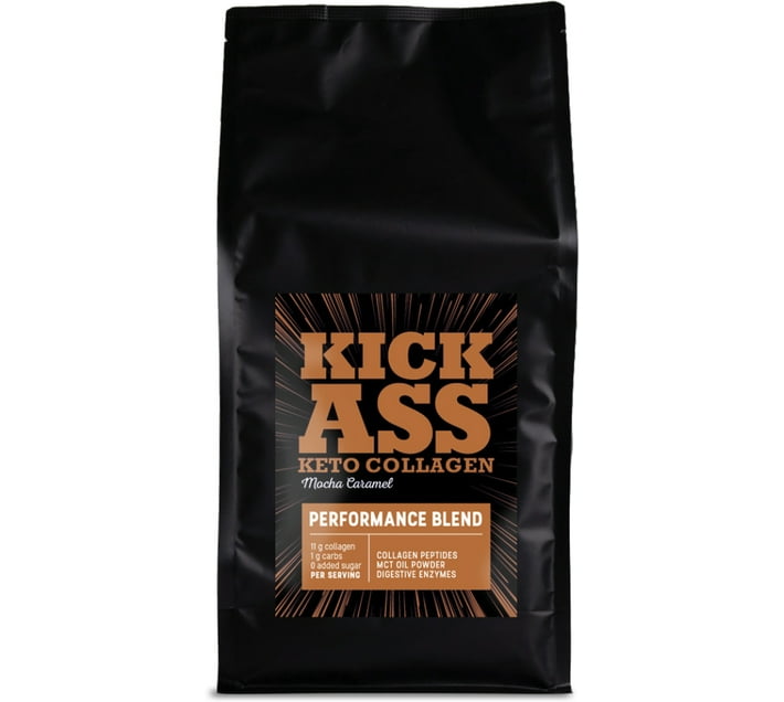 Kick Ass Keto Collagen Mocha Caramel 1 Kg Protein Blends (1 g, Mocha ...