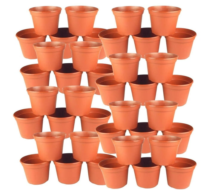 Someone’s in a Makro Garden Round Pot Plant Set of 100 (10cm) - Brown Mood