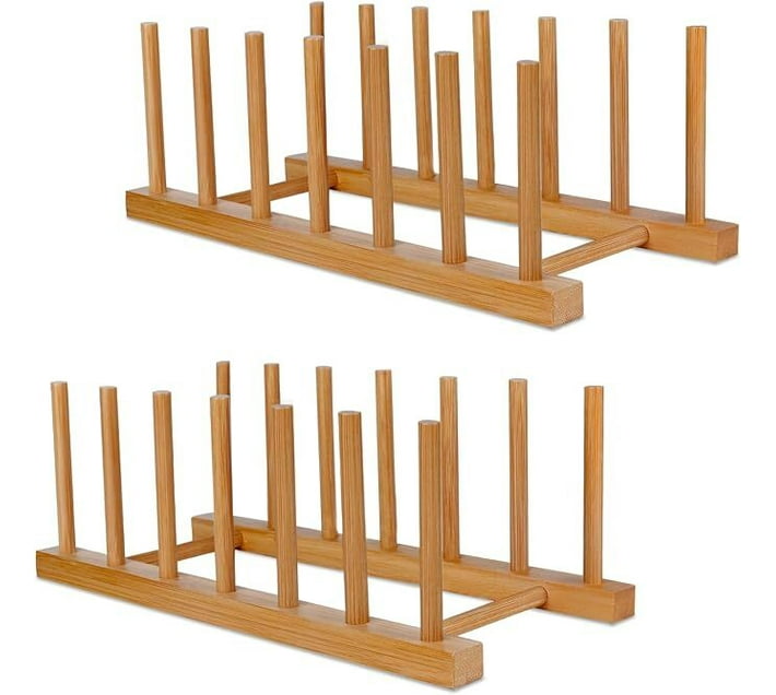 Mimshach 987654544 Wood Dish Drying Kitchen Rack (Brown) | Makro