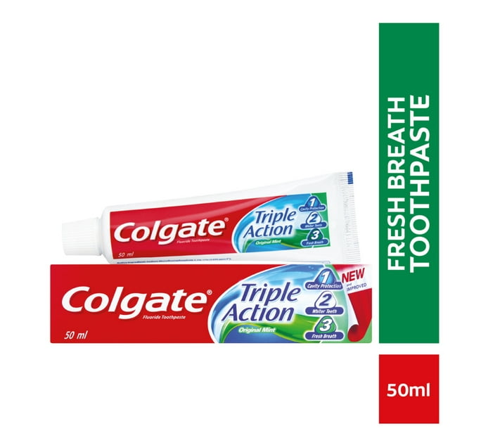 Colgate Triple Action Toothpaste (12 x 50ml) | Makro