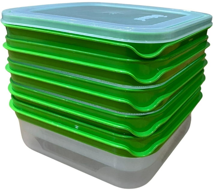 Otima 700ml Two Toned Square 5 Containers Lunch Box (4 L, Thermoware ...