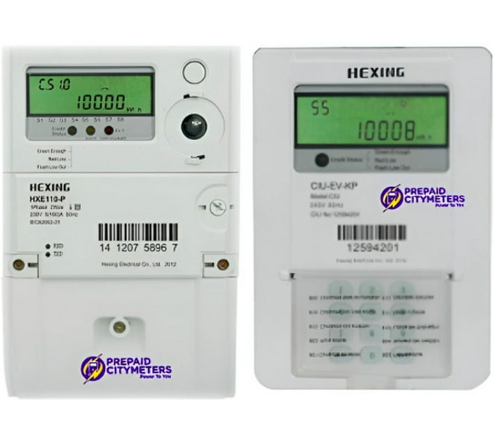 Hexing Single Phase Split HXE110-P meter with CIU EV-KP 10 A Smart ...