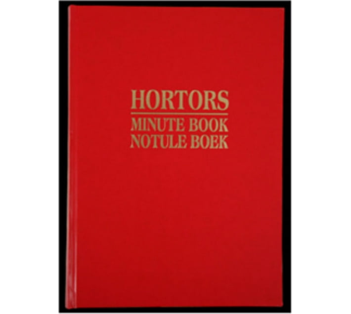 Buy Hortors HOR643529 Minute Book 200 Page A4 (1 Sets) in Bulk | Makro ...