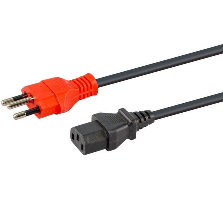 Locally Sourced CAB-PWR-D-NSA-IECF Three Pin Plug (Black) | Makro