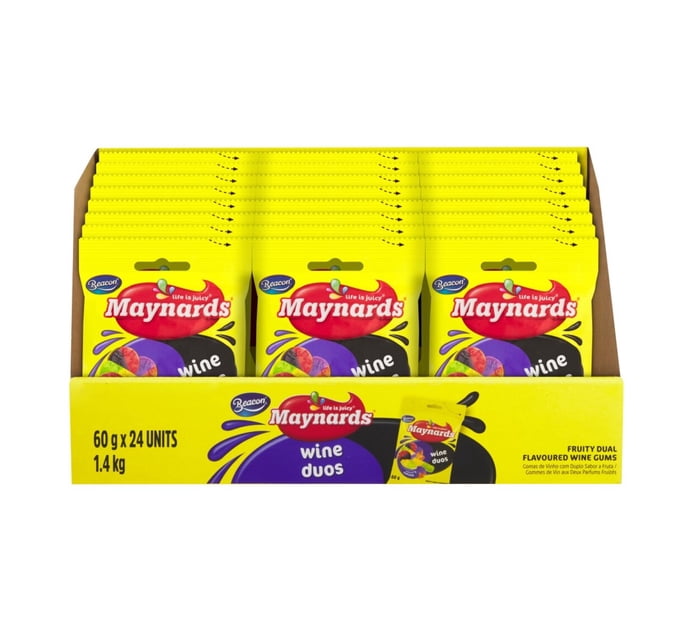 Buy Maynards Jelly Sweets Wine Gum Duos (24 x 60g) in Bulk | Makro Business