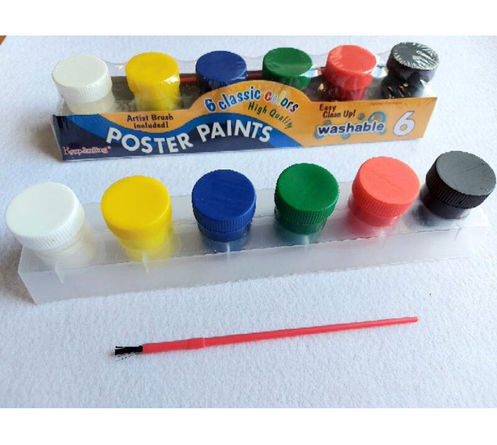 Poster Paints Classic Colors (Set of 6, Multicolor) | Makro