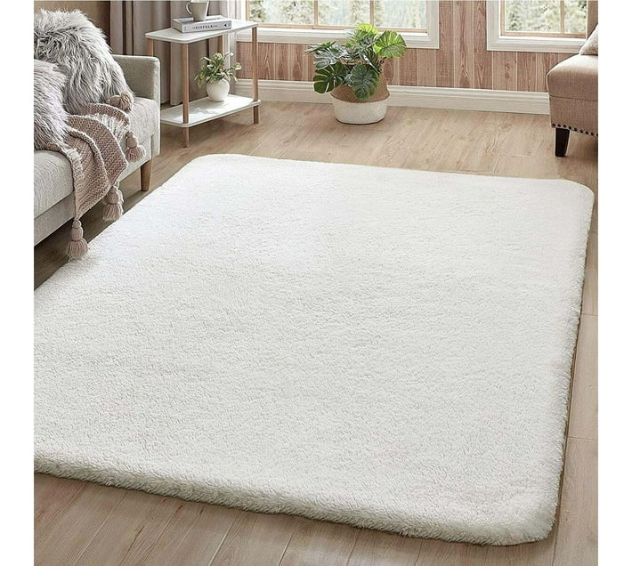 Buy SMTE (Carpet) Wool Square Shape (30 cm x 30 cm, White) in Bulk ...