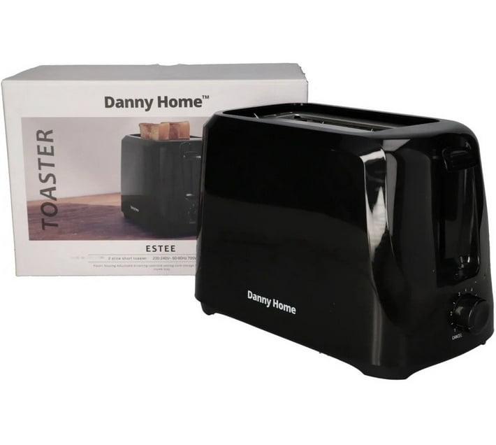 Danny home TA01311-GS/DH5077EU 700 W Electric Pop Up Toaster (Black ...