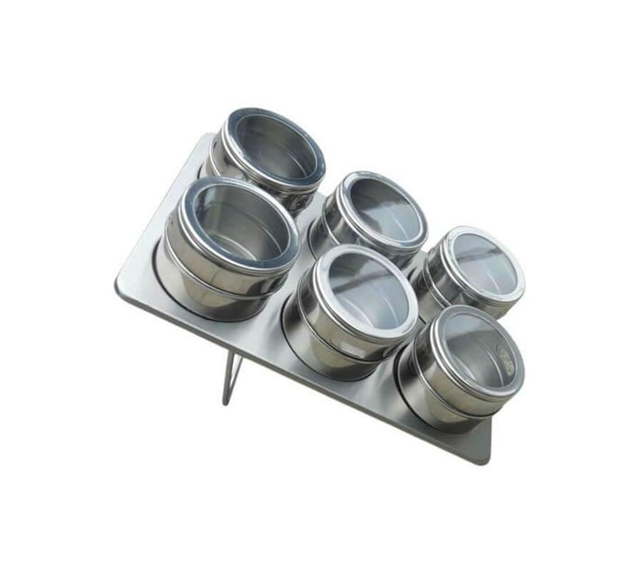 Someone’s in a Makro Stainless Steel Magnetic Spice Rack - 6 Piece Mood