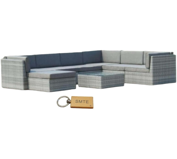 Smte Fabric Table And Chair Set Finish Colour Grey Diydo It Yourself