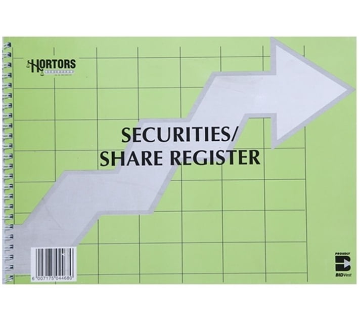 Hortors HOR643524 Share register and Securities Register A4 (1 Sets ...