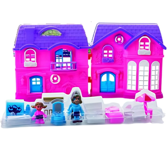 minihouse Play-set doll house w/acc 28x21cm for 3 Year old (Multicolour ...