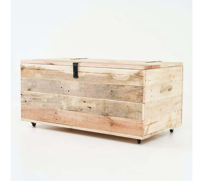 Rooted in Wood Designs 0 cubic ft Solid Wood Trunk (Beige, DIY(Do-It ...