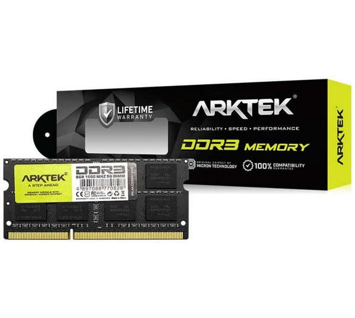 Arktek NA DDR3 8 GB Laptop, PC Ram (AKD3S8N1600) () | Makro