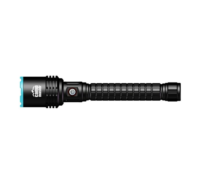 Buy Camp Master AF393R Torch Black Blue 15.5cm Rechargeable in Bulk ...