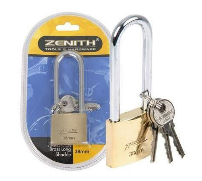 Padlock Zenith Brass 38Mm Long-Shackle Bls - 5 Pack | Makro