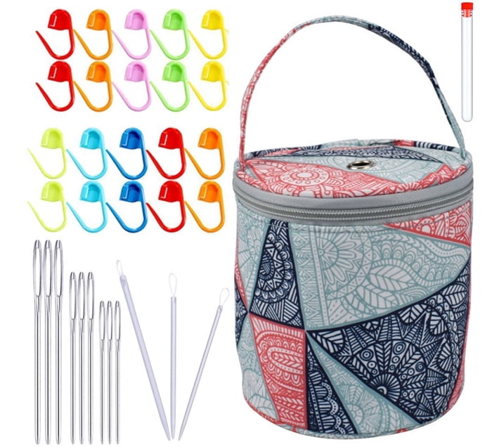 The Good Sport Craft Yarn Storage Bag With 36pcs Knitting Sewing ...