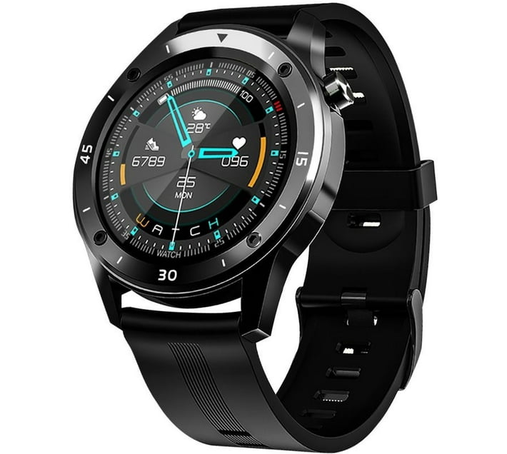 F22 Smart Watch Fitness Tracker - Classic Black Smartwatch (Black Strap ...