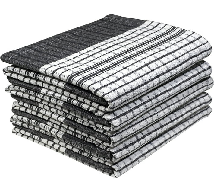 bunty Black Cotton Kitchen Linen Set (Pack of 5) | Makro