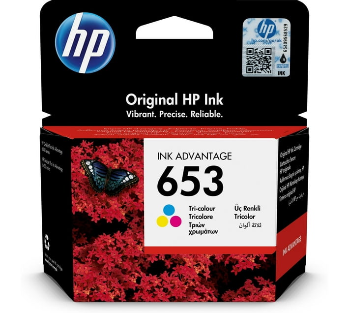 Someone’s in a Makro HP 653 Ink Advantage Cyan Magenta Yellow Standard ...