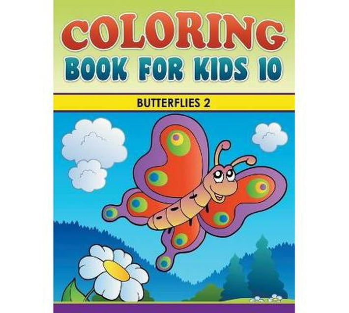 Coloring Book For Kids 10 : Butterflies 2 (Paperback / softback) | Makro