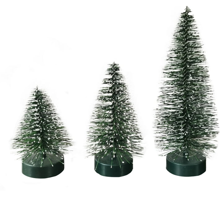 Northern Lights BOTTLE BRUSH TREE SET - 3 PACK (11CM, 14CM &20CM ...