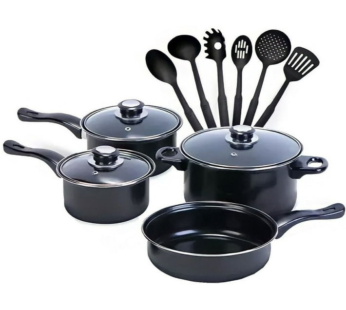Buy SA_TRADE 13 piece non stick pot set Non-Stick Coated PTFE Cookware ...