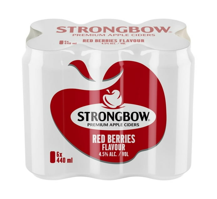 Buy Strongbow Premium Apple Cider Red Berries Flavour Can 6 x 440ml in ...