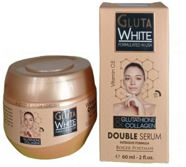 Gluta White Double Serum & Face Cream Age Defying (185 ml) | Makro