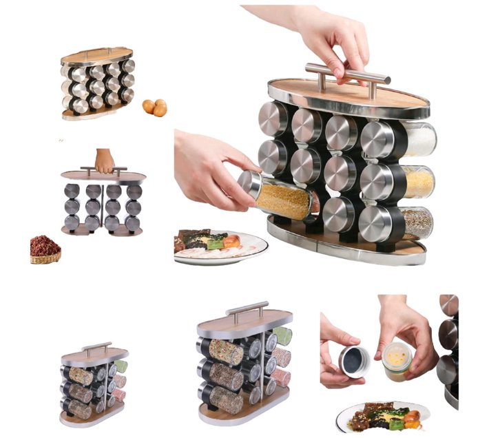 Someone’s in a Makro Stainless Steel Spice Rack 12 Piece Mood