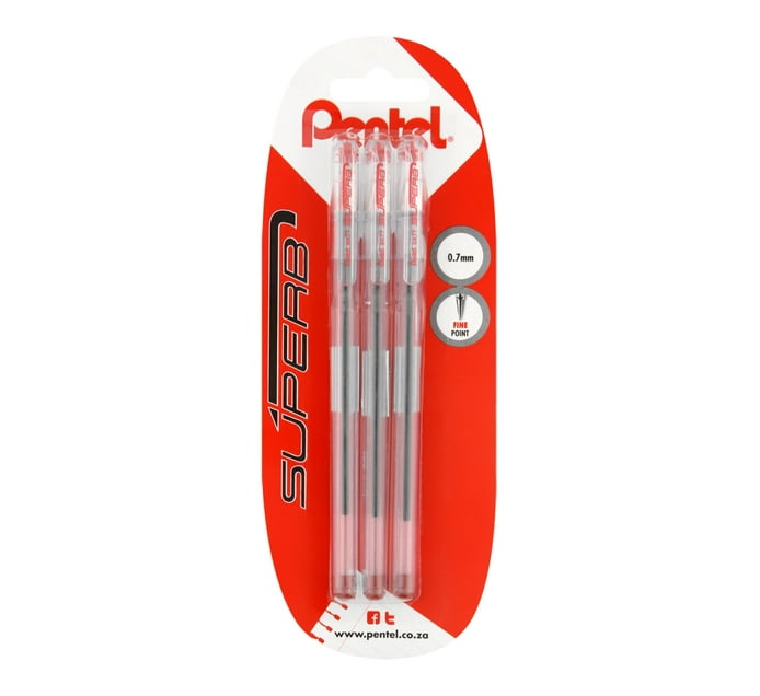 Someone’s in a Makro Pentel Superb Ballpoint Pen Red 3 Pack Mood